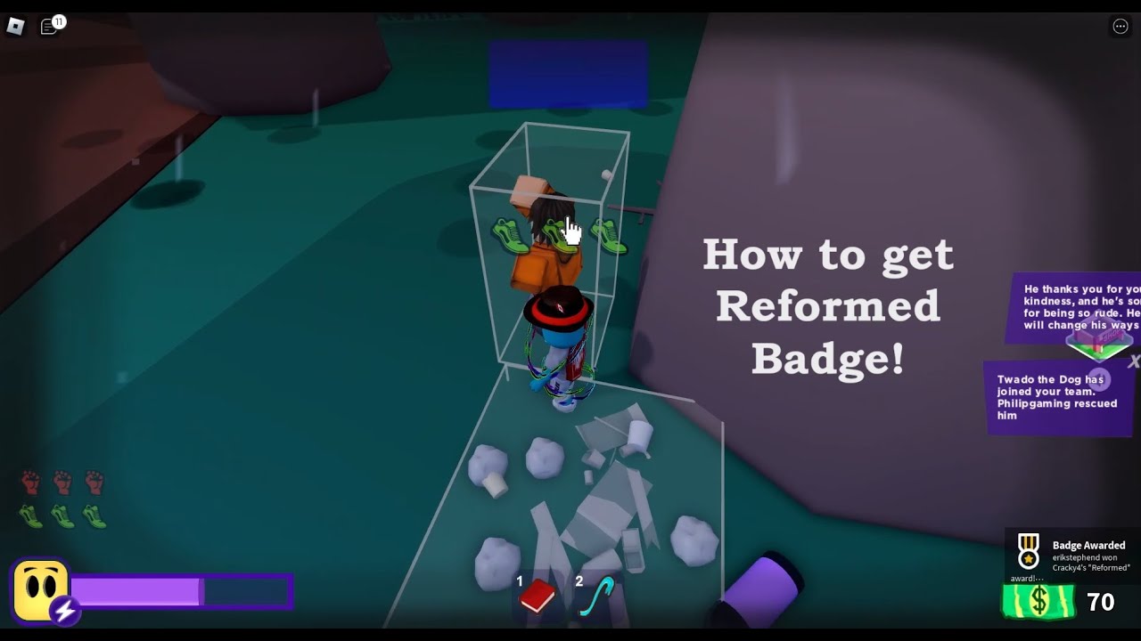 How to get Reformed Badge in Break In 2 Roblox - YouTube