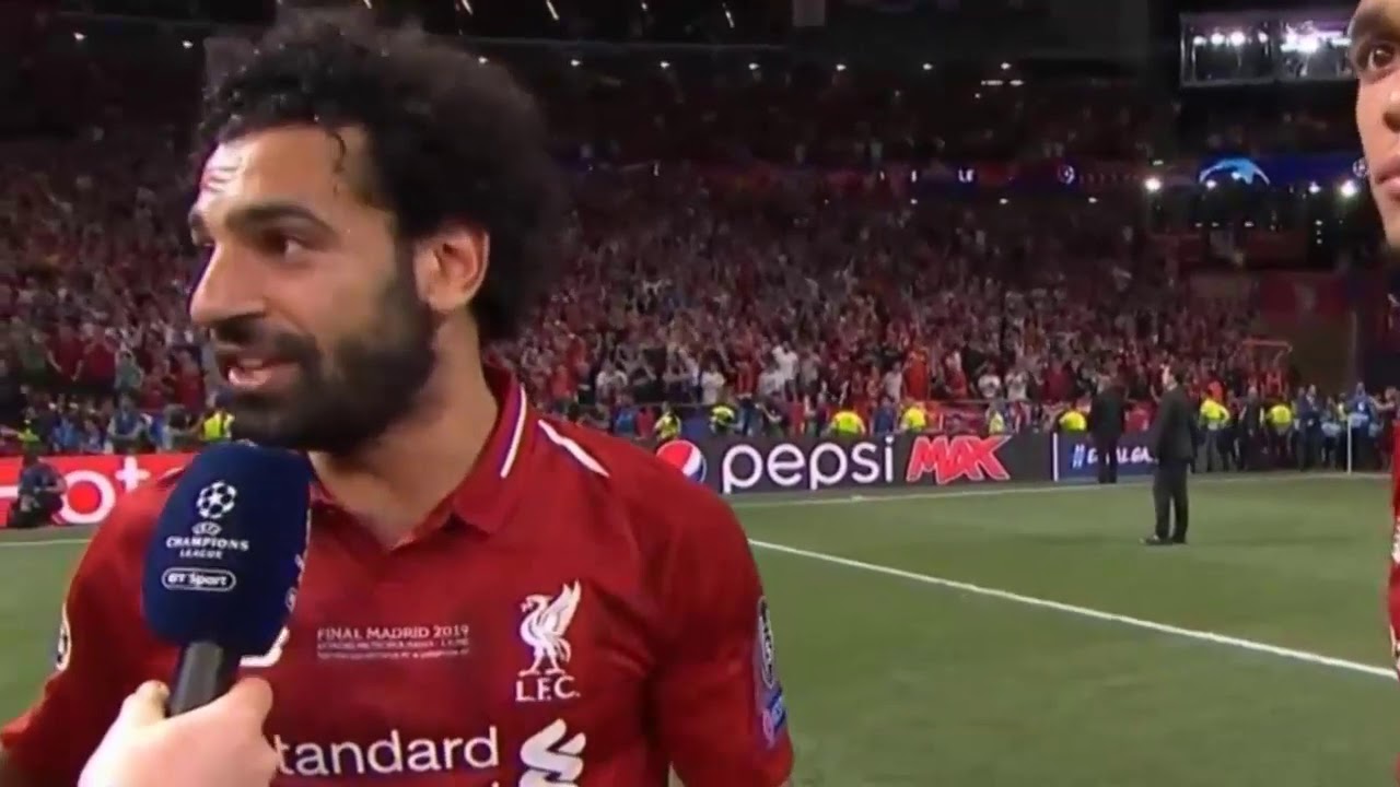 Tottenham vs Liverpool!! Salah post match interview champions league ...