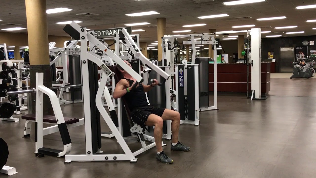 Hammer Strength MTS Chest Press - YouTube