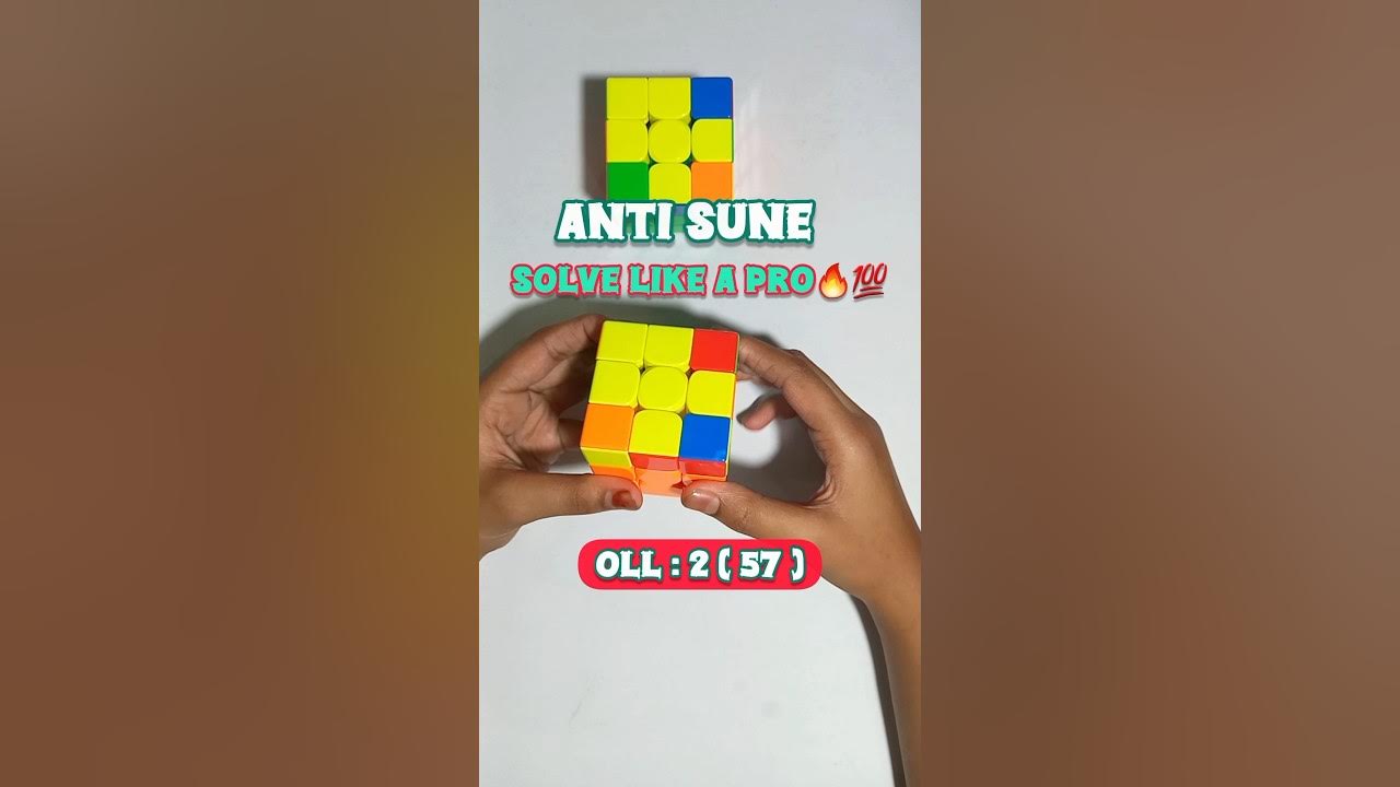 How to solve oll in Rubik's cube || Anti sune case #shorts # ...