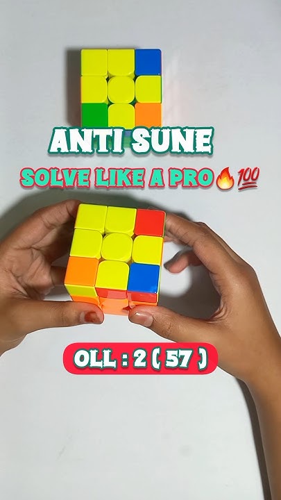 How to solve oll in Rubik's cube || Anti sune case #shorts # ...