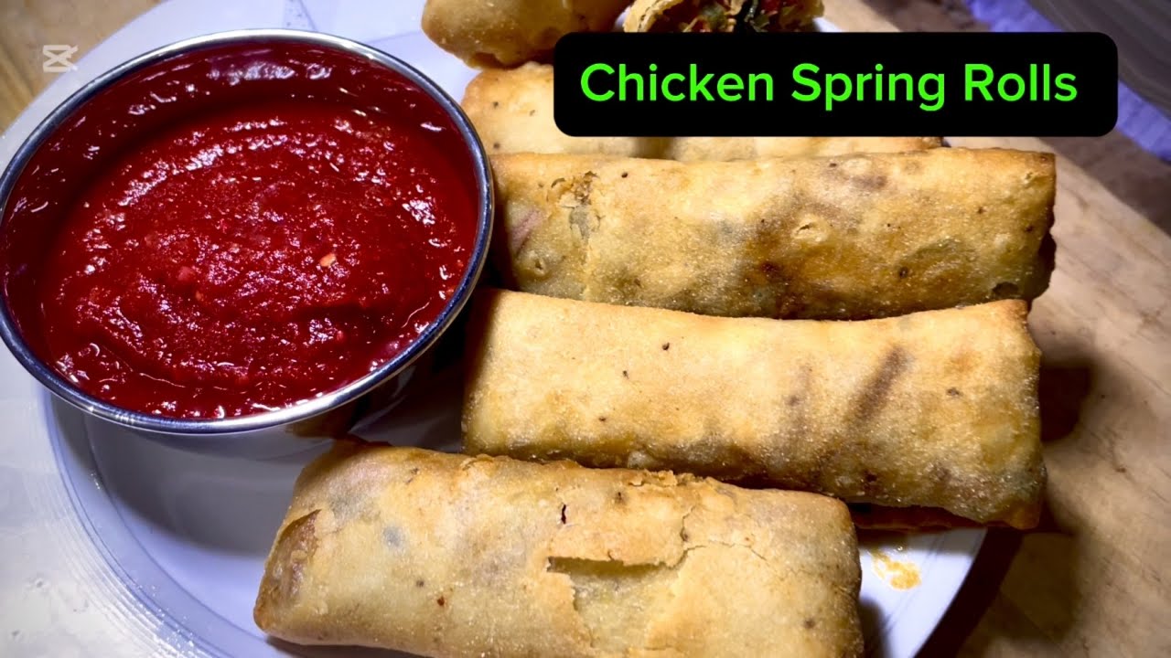 Crispy Crunchy CHICKEN SPRING ROLLS by Safaida Kitchen (Prof Sahibzada) - YouTube