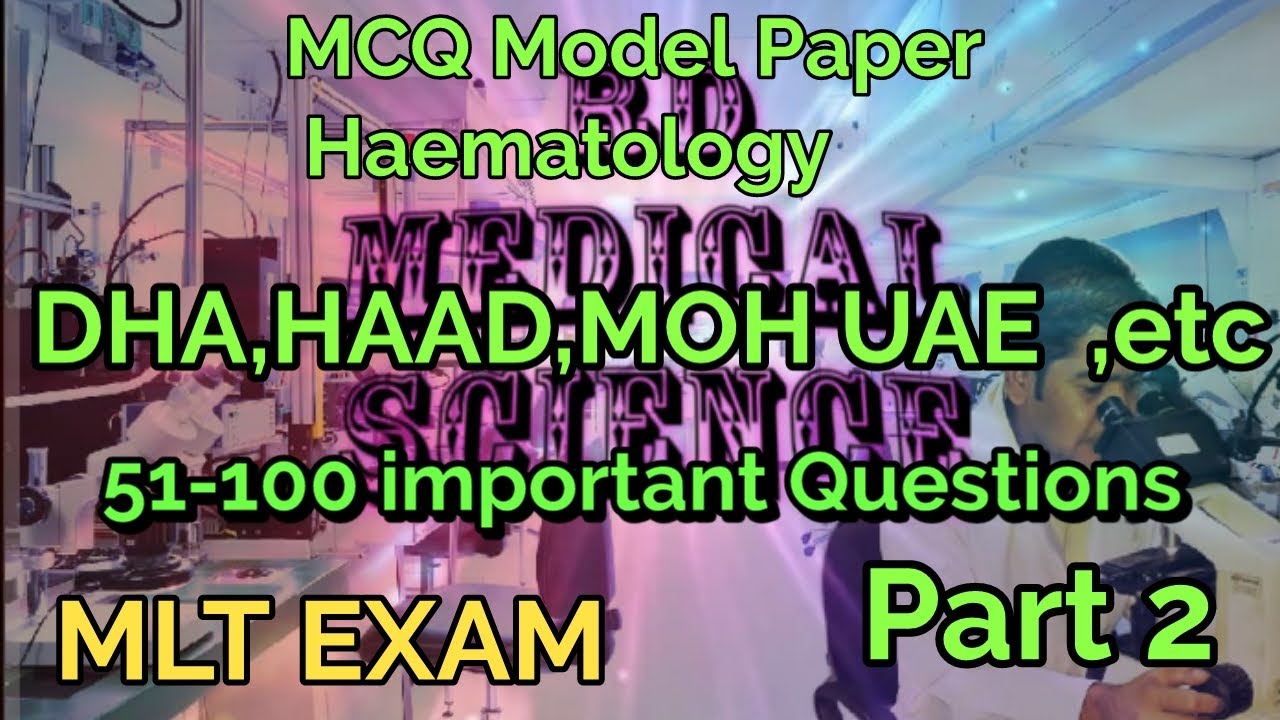 Model Question paper for DHA,HAAD,MOH | MCQ Important questions part 2 ...