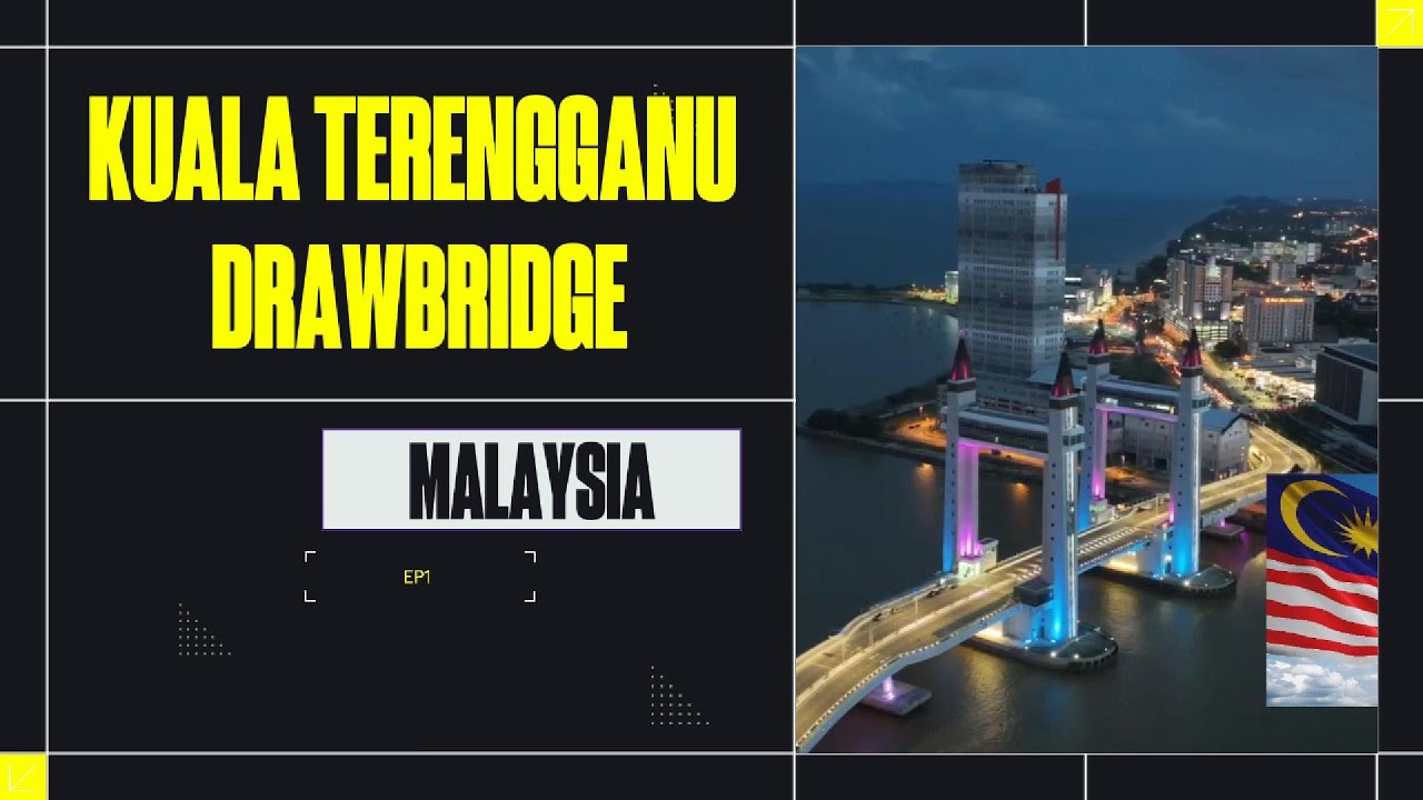 Kuala Terengganu Drawbridge, Malaysia - YouTube