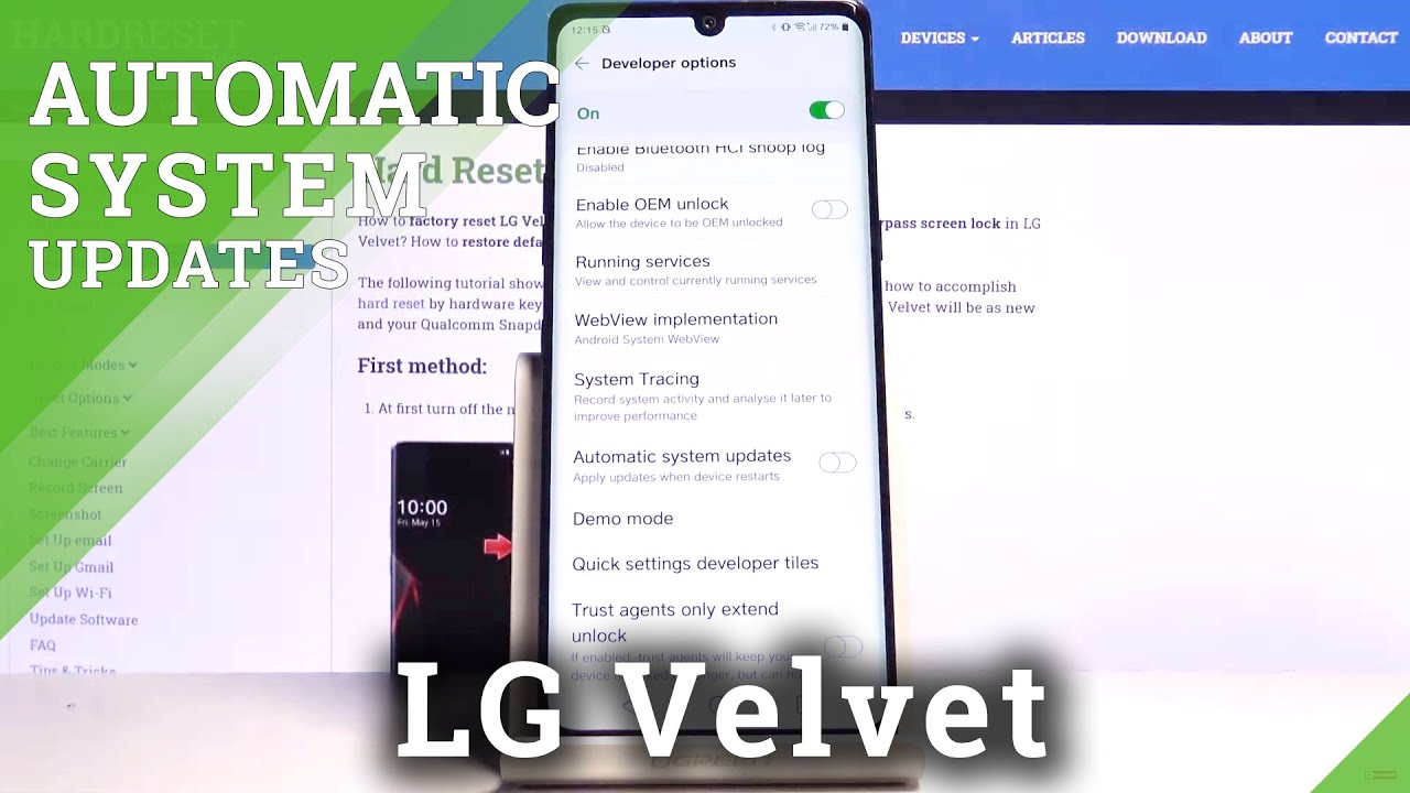 How to Enable Auto Update System in LG VELVET – Turn On Automatic ...