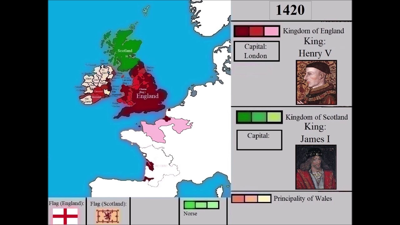 History of Britain and Ireland: Every Year (400-present) - YouTube