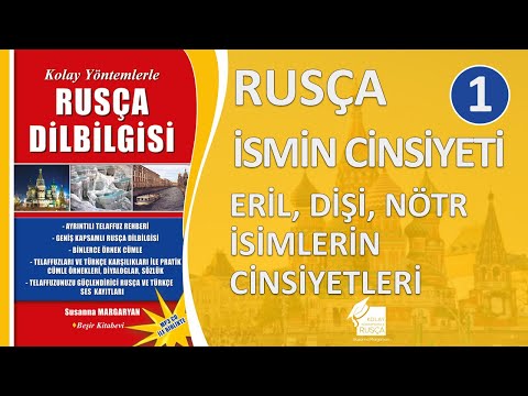 Rusça İsmin Cinsleri. Eril, Dişi & Nötr İsmin Cinsiyetleri Öğreniyorum. #rusça #ruscadersleri