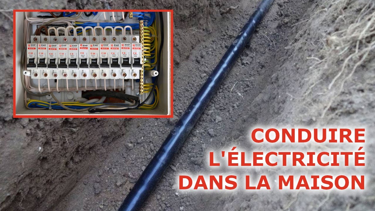 Comment faire un câble électrique dans une nouvelle maison dans le pays? - YouTube