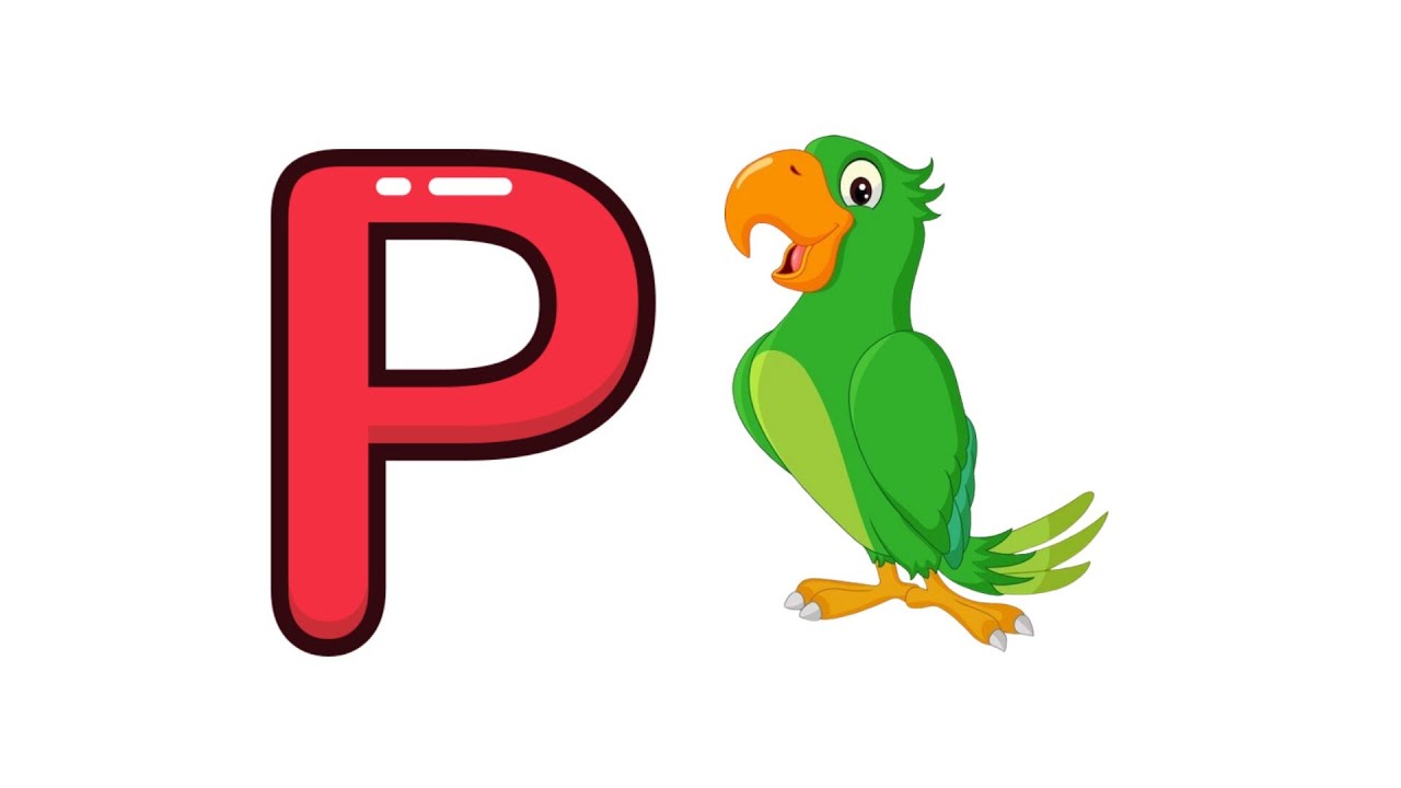 P alphabet word drawing and colouring by kiddie colours - YouTube