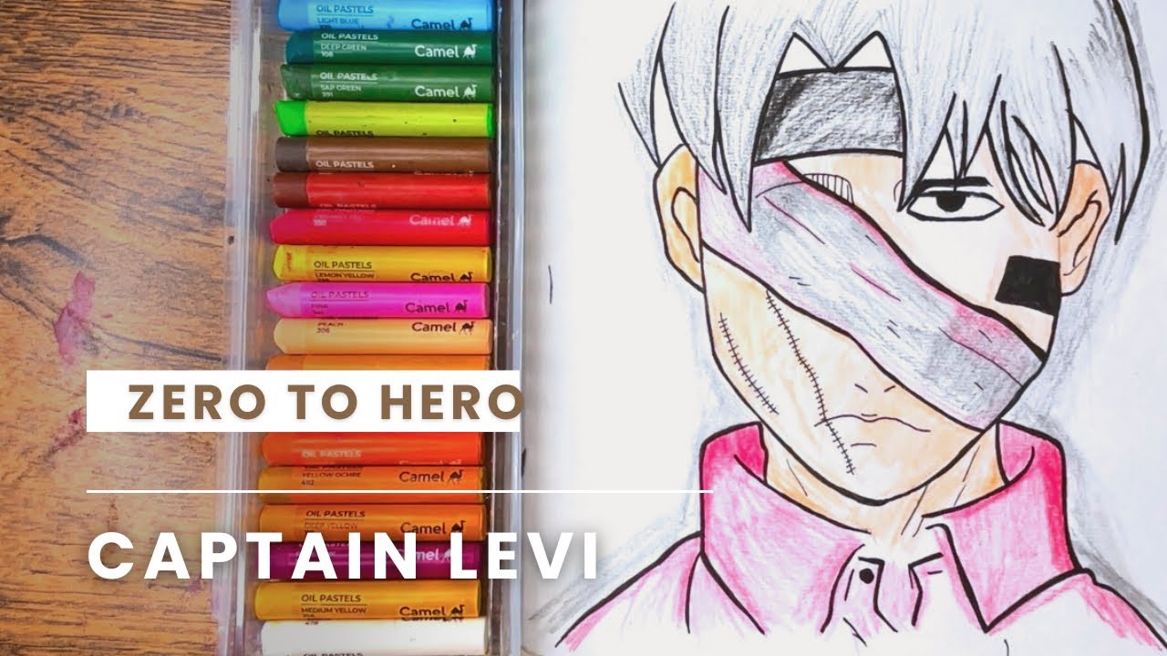 How to draw Captain Levi step by step || captain levi easy drawing ...