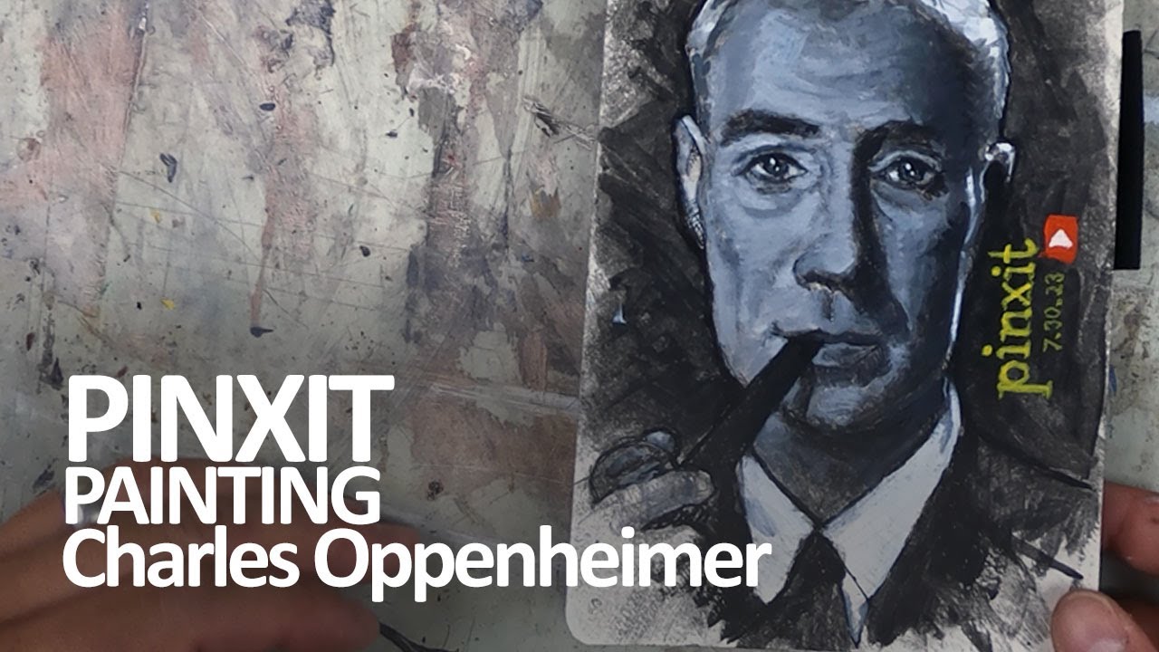 Painting Charles Oppenheimer - The Father of the Atomic Bomb - YouTube