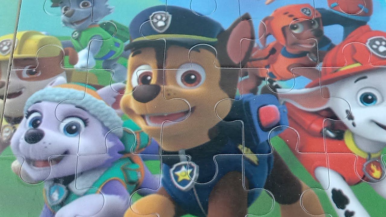 how to put together a PAW PATROL puzzle - YouTube