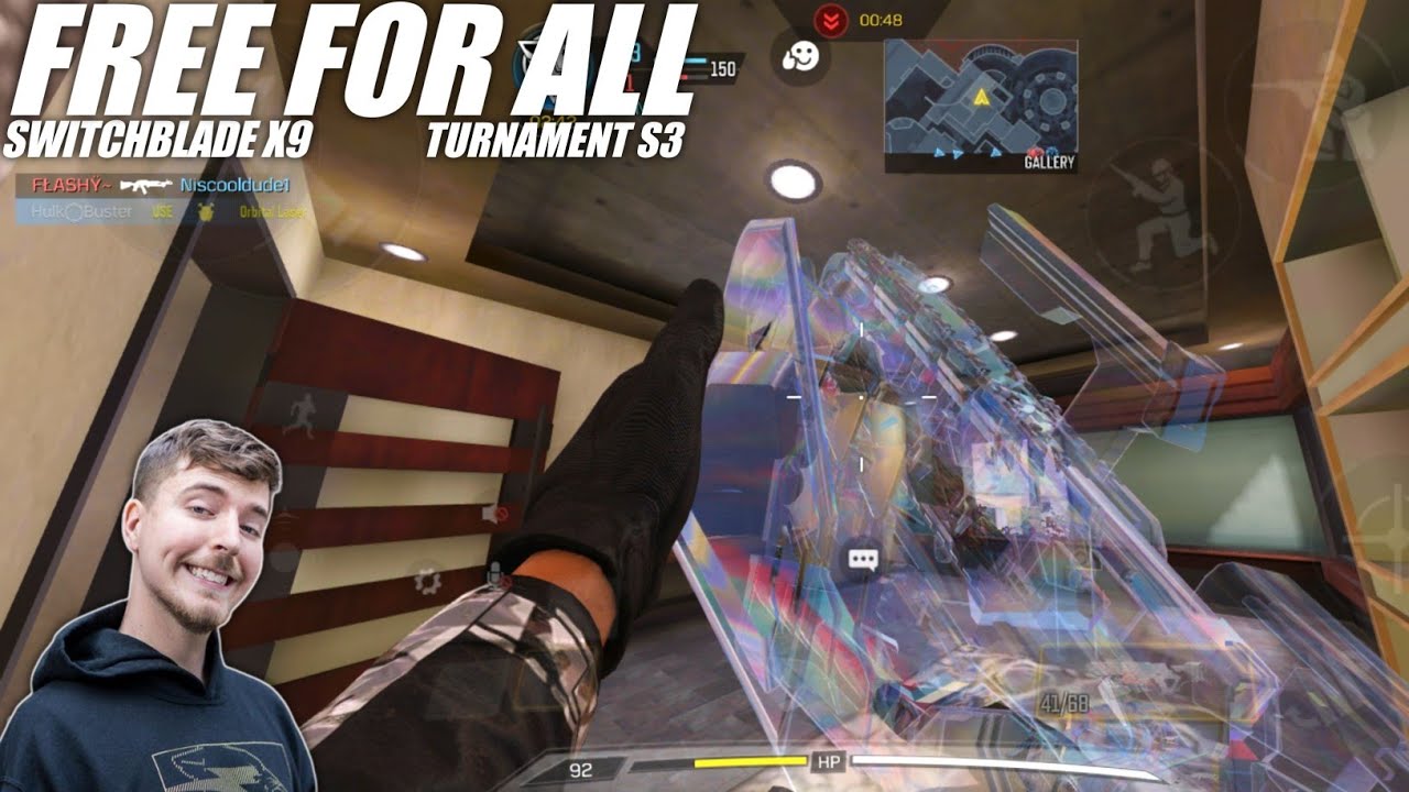 call of duty mobile turnament s3 gameplay with SWITCHBLADE X9 smg - YouTube