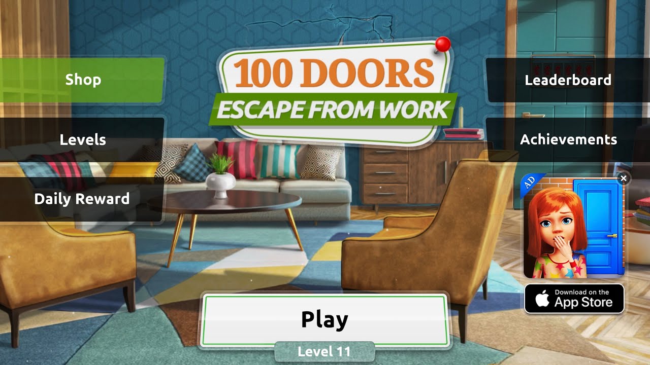 100 Doors - Escape from Work | Level 1 - 10 - YouTube