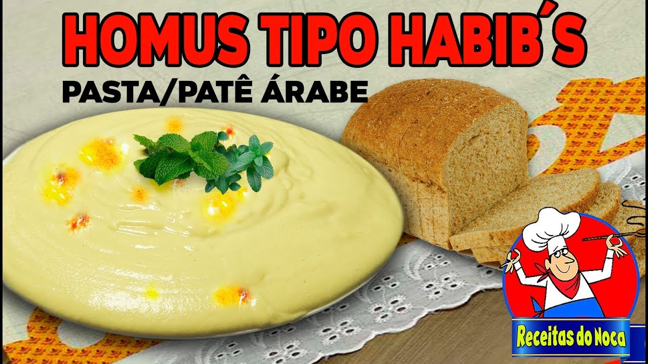 HOMUS TAHINE (PASTA ARABE DE GRÃO DE BICO ) - YouTube