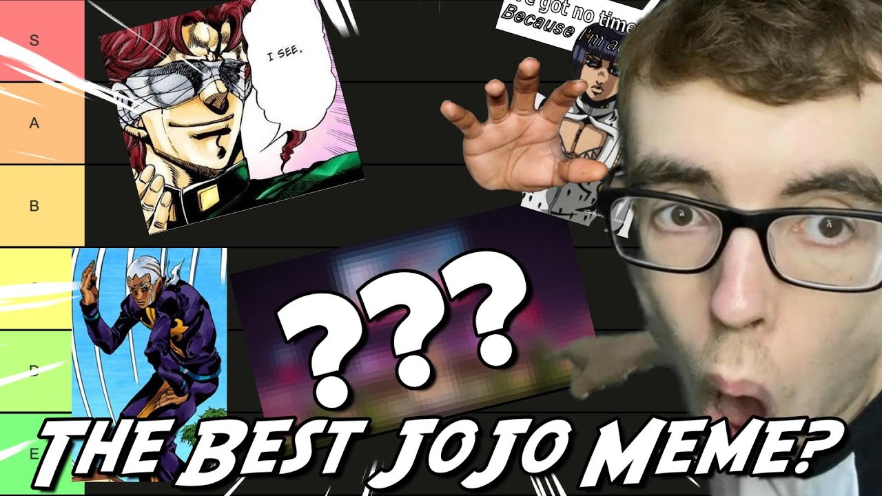 The *BEST* JoJo meme revealed | JoJo meme tier list - YouTube