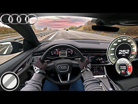 Audi Q8 50 TDI Quattro Top Speed Germany Autobahn POV