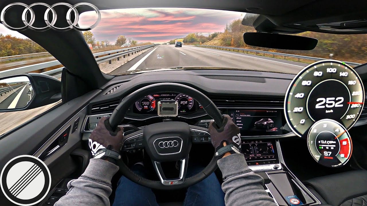 Audi Q8 50 TDI Quattro Top Speed Germany Autobahn POV - YouTube