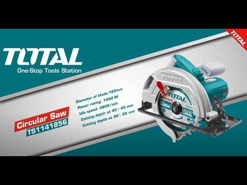 TOTAL Circular Saw TS1141856 - YouTube
