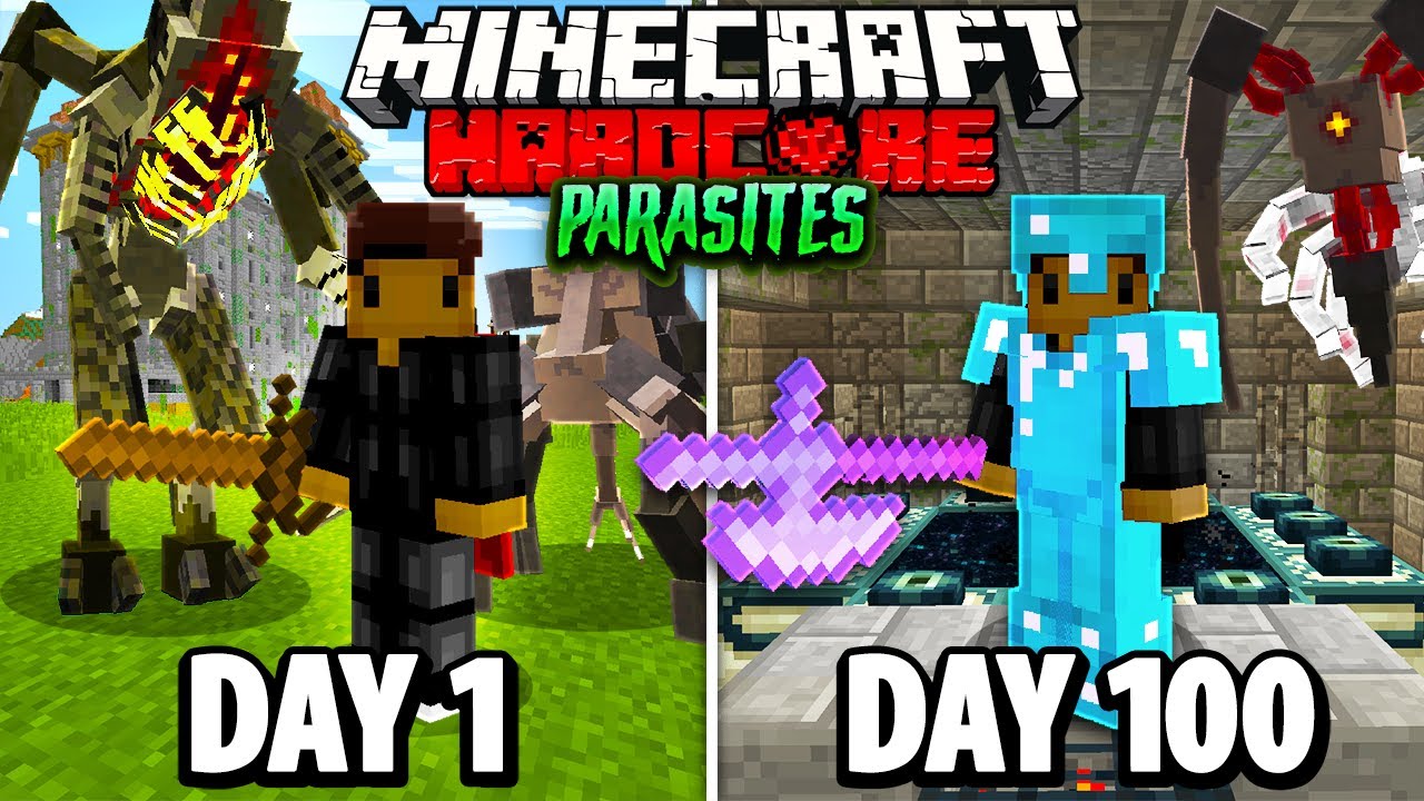 I Spent 100 Days in PARASITE OUTBREAK Hardcore Minecraft.. Here's What ...