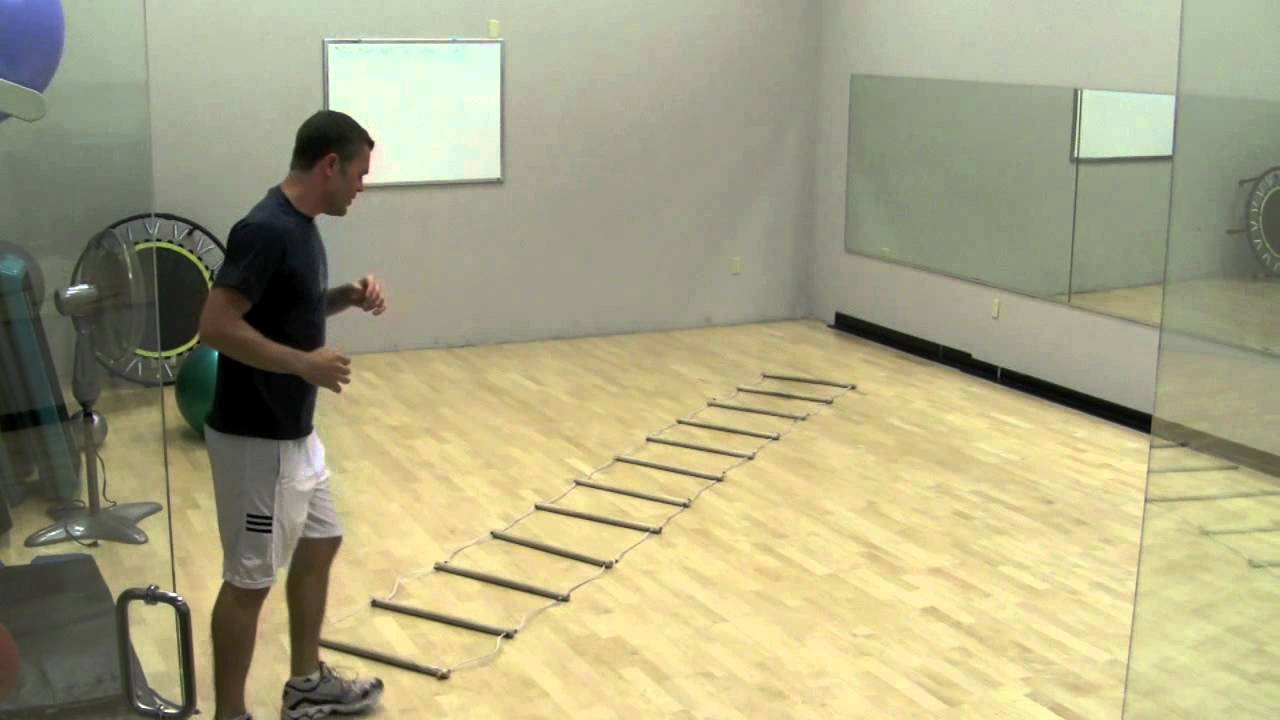 Agility Ladder Drills - Forward Double Step - YouTube