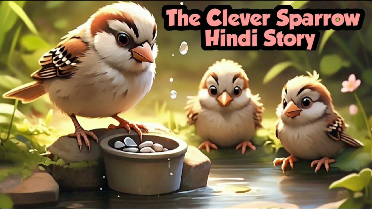 The Clever Sparrow Hindi Story, Very Nice Story , Bedtime Stories,🌜🌛🌝🌟 ...