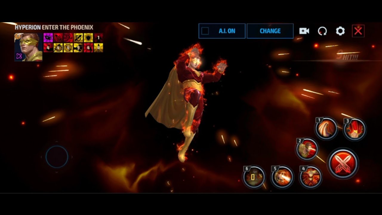 Hyperion in Enter The Phoenix suit skills preview | Marvel Future Fight ...