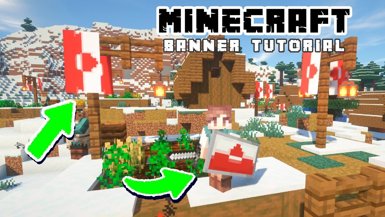 Minecraft: Greenlandic banner tutorial | How to make the flag of ...