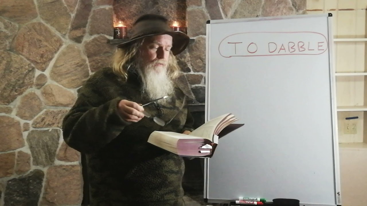 476 DEFINITION OF THE WORD: DABBLE - YouTube