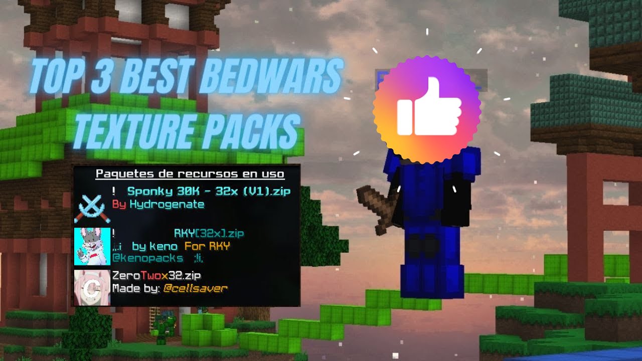 Top 3 Textures Pack 32x para bedwars... - YouTube