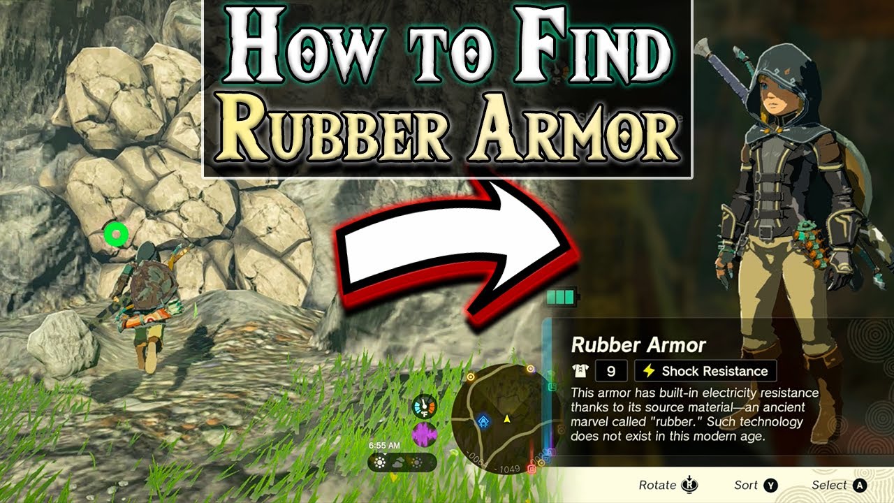 How to get the Rubber Armor FREE Early Game | Zelda: Tears of the ...