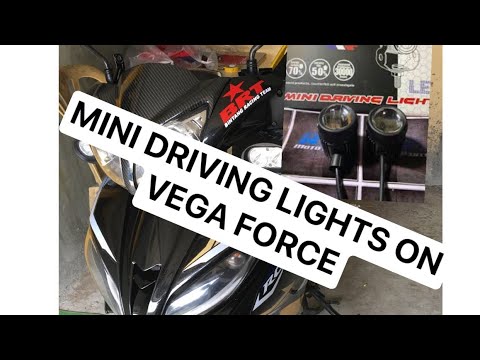 INSTALLING MINI DRIVING LIGHTS VEGA FORCE CLASSIC - YouTube