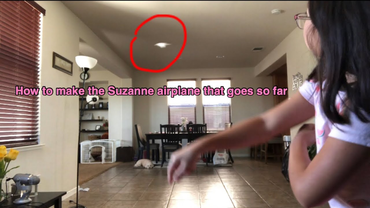 How to make the Suzanne paper airplane go’s super far - YouTube