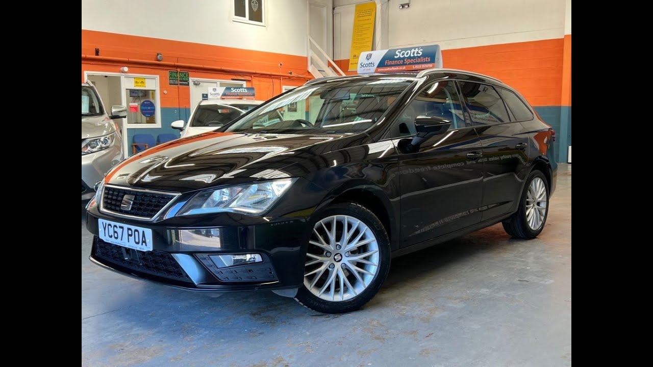 SEAT LEON 1.6 TDI SE DYNAMIC TECHNOLOGY 5 DOOR DIESEL BLACK - YouTube