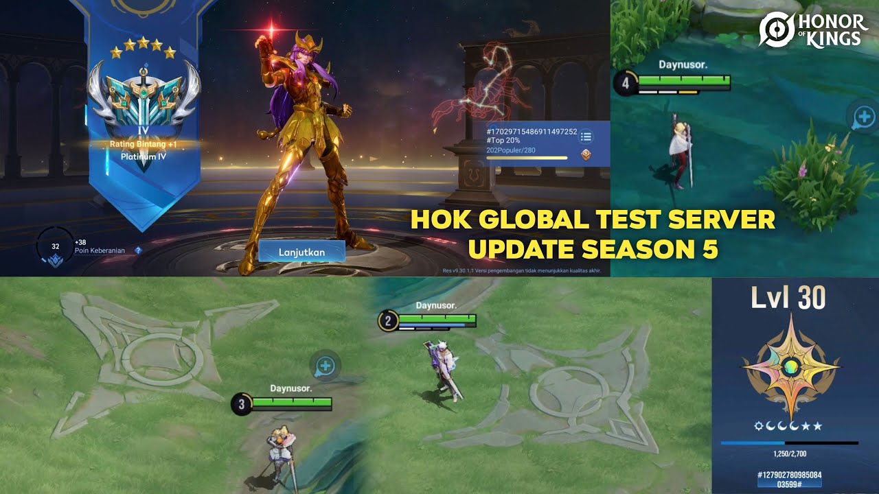 Test Server HoK Global Update S5 | New UI, Update Map and more - Honor ...