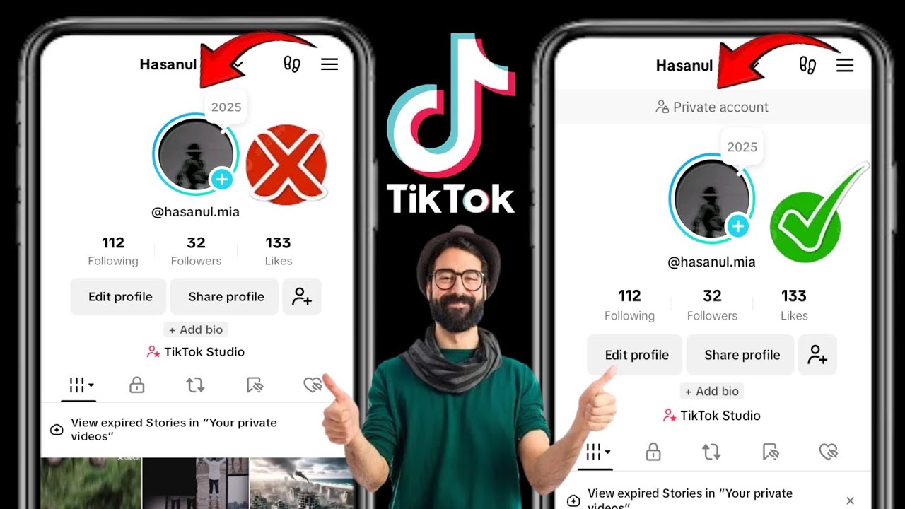 Comment verrouiller un compte TikTok 2025 (mise à jour) || Comment rendre votre compte privé sur ...