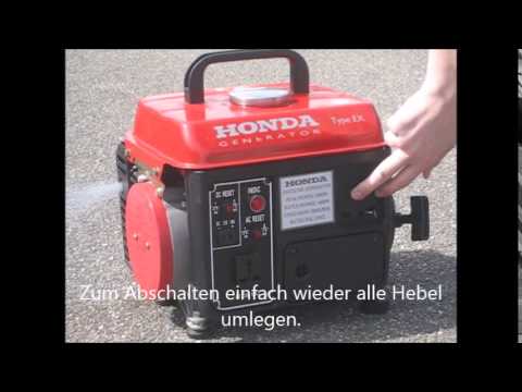 Honda Generator Type EX - YouTube