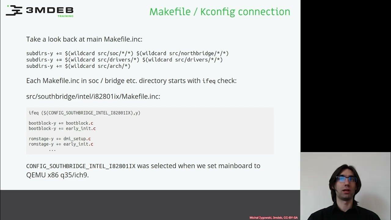 Arch4031 03 coreboot Building 07 Makefile Kconfig Connection - YouTube