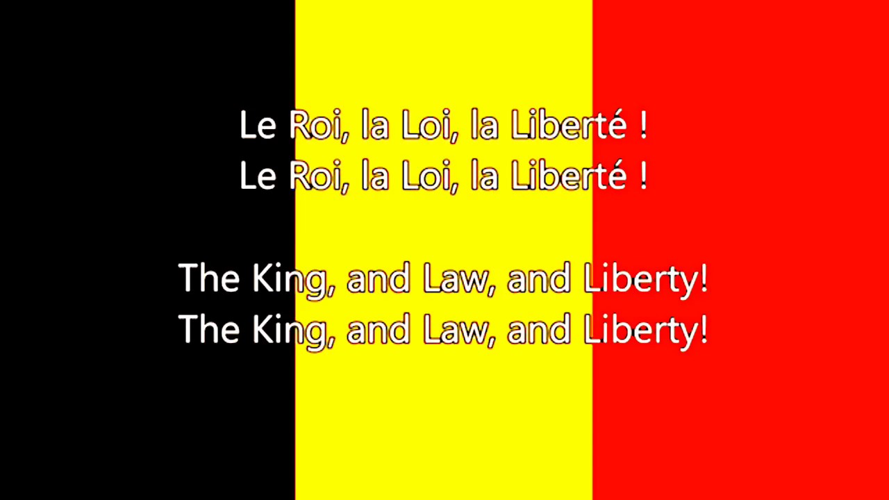 La Brabançonne - National Anthem of Belgium (English/French/Dutch ...