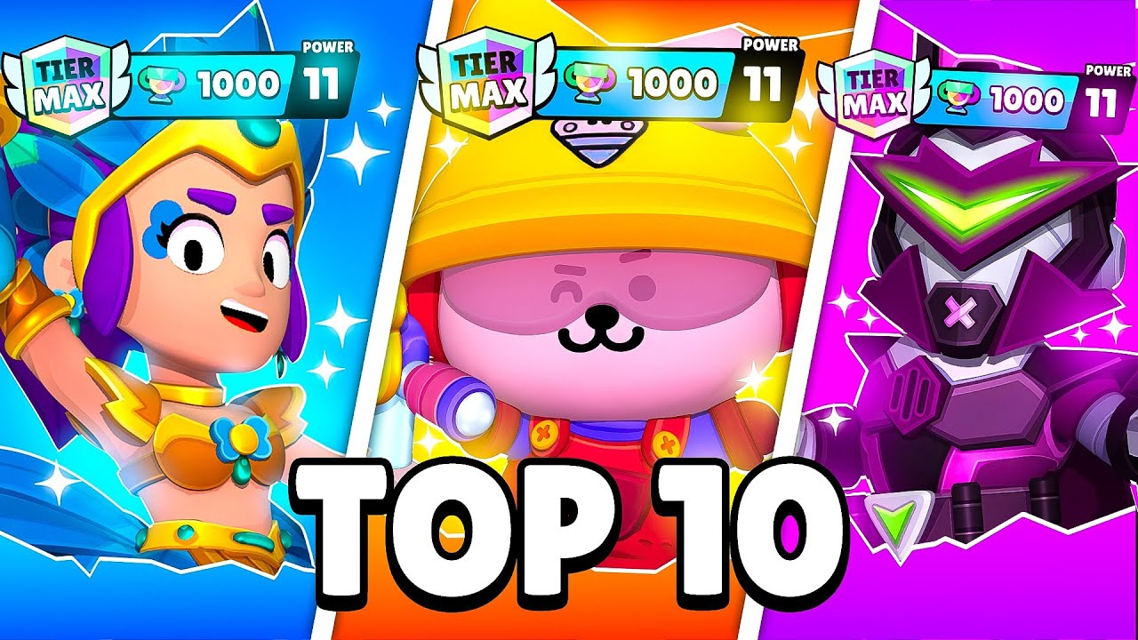 Top 10 Easiest MAX TIERS In Brawl Stars (New Meta) - YouTube