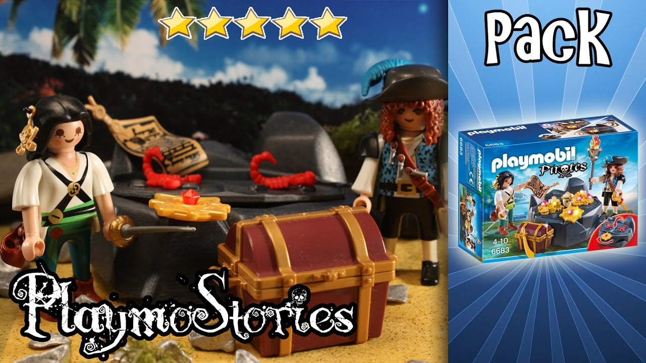 PIRATES ET TRESOR ROYAL 💎: Playmobil Pirates N°6683 (Stop Motion) - YouTube