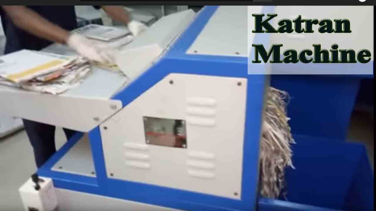 Paper Katran Machine - Newspaper Katran Machine, used for fruit packing ...