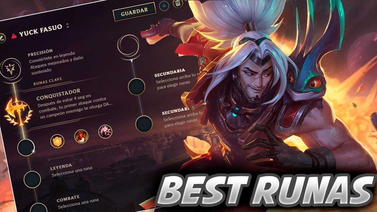 LAS MEJORES RUNAS PARA YASUO Season 8 - Parche 8.20 | League of Legends ...