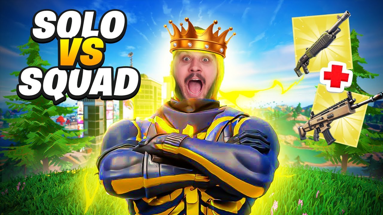SOLO VS SQUAD I FORTNITE *SOLID GOLD* - YouTube