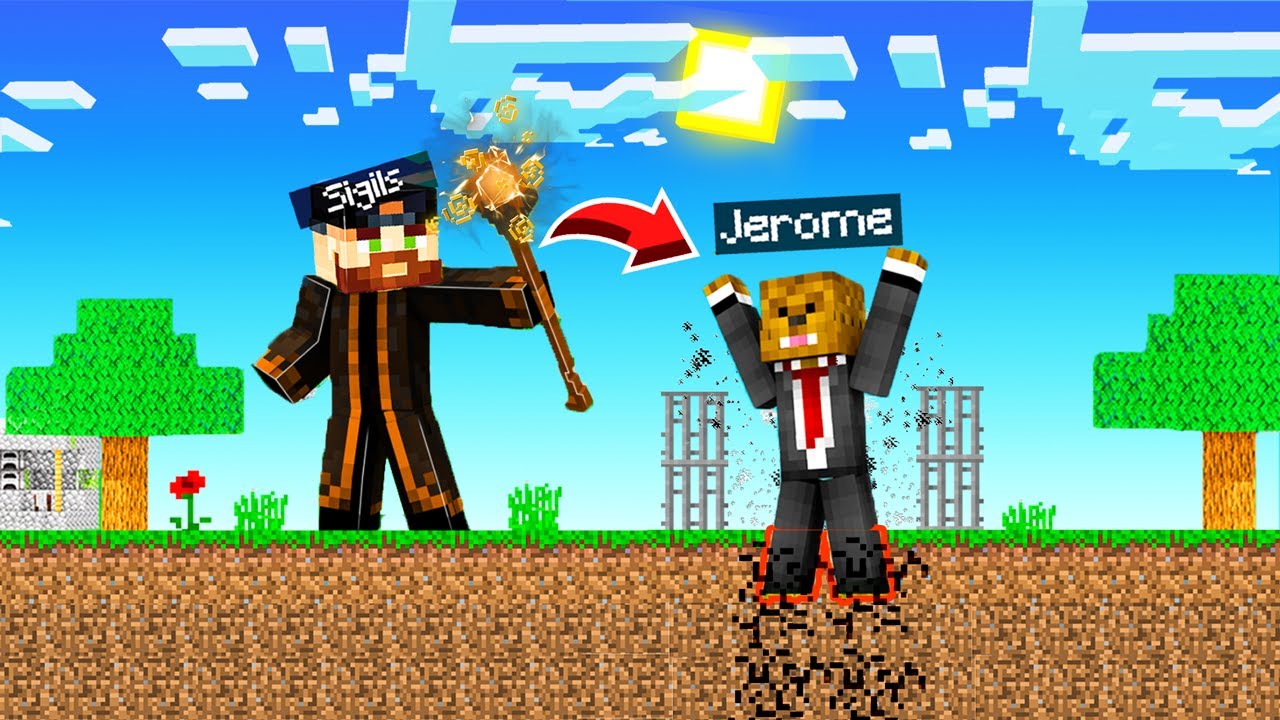 Using EARTH MAGIC to BURY FRIENDS in Minecraft - YouTube