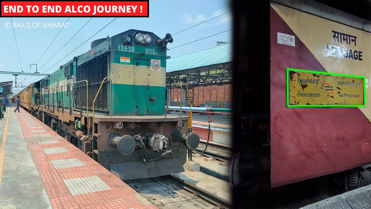 Villupuram to Kanniyakumari JOURNEY by 16861 Puducherry express | ALCO ...