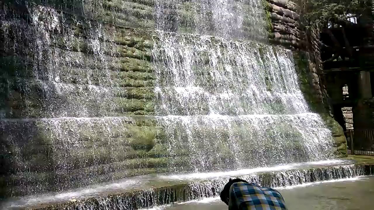 Chandigarh rock garden waterfall - YouTube