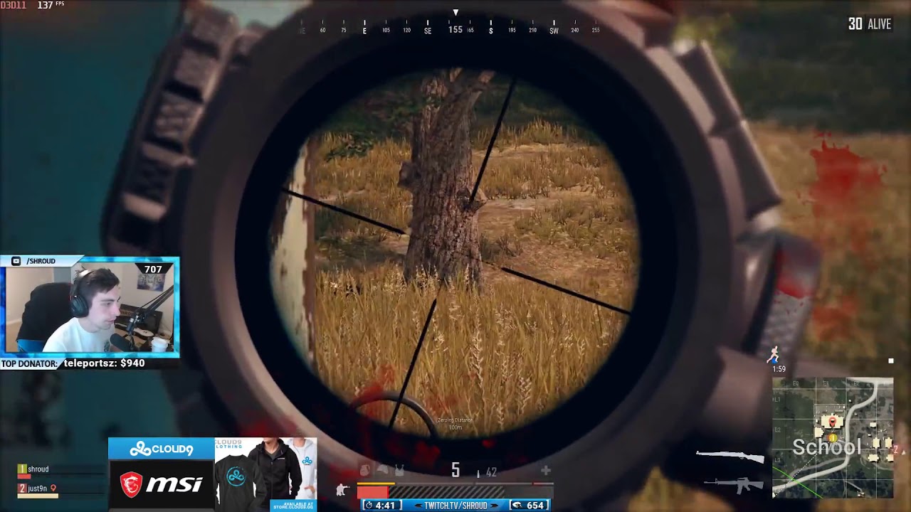 PUBG Shroud & Just9n duo 5 Apr 15 - YouTube