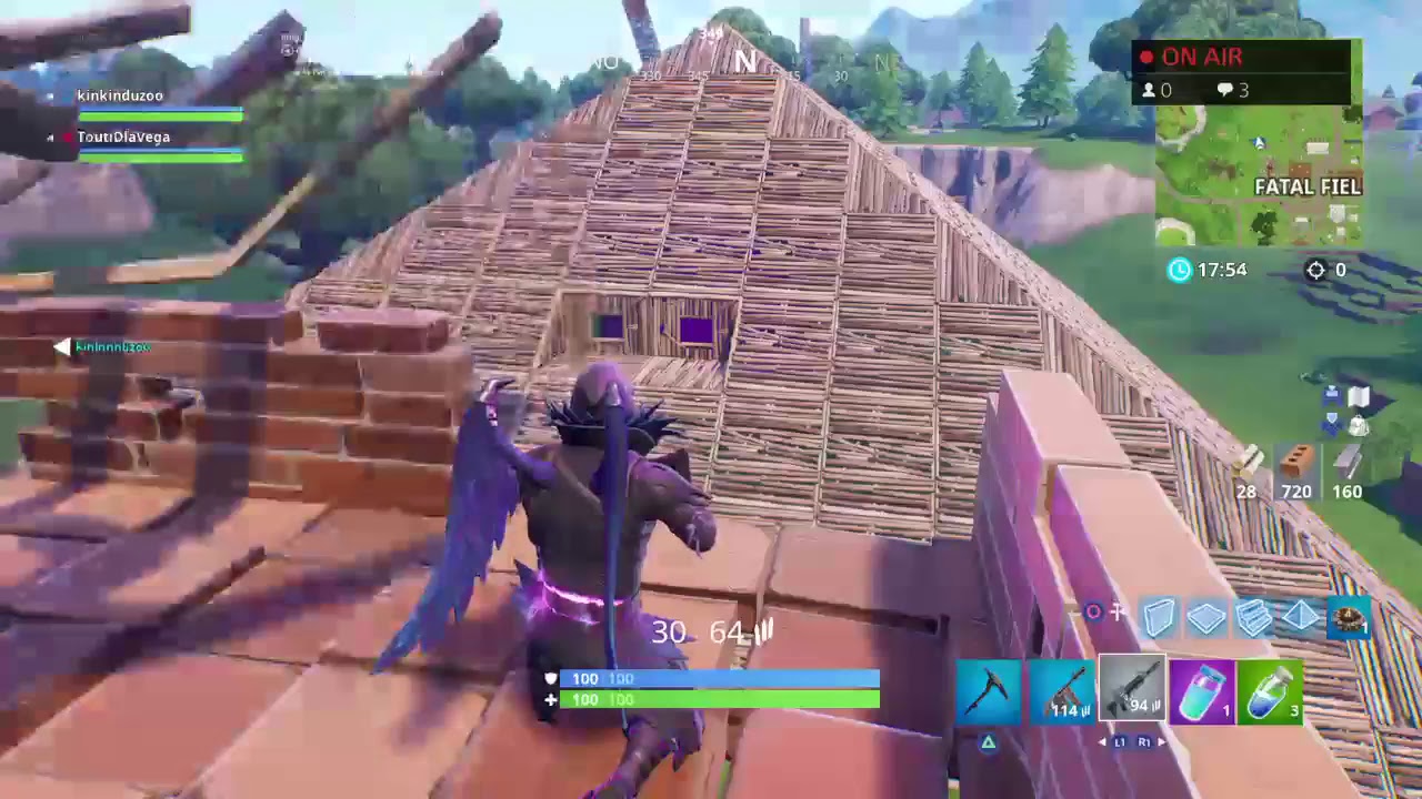 Fortnite! Une piramide autour du cube - YouTube