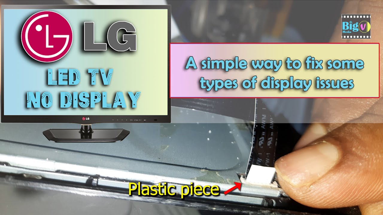 A simple way to fix some types of display issues | LG LED TV SERVICING ...
